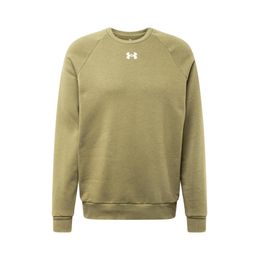 Under Armour Sportsweatshirt 'Rival' Herren Gr&ouml;&szlig;e XS oliv / wei&szlig;