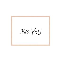 Liv Corday Image 'Be You' male White size 30x40