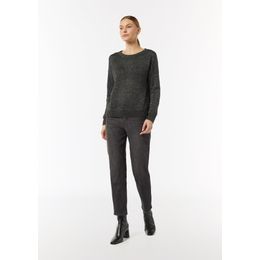 comma, Comma Casual Identity Pullover Damen Gr&ouml;&szlig;e L schwarz / silber