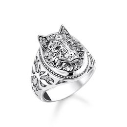 Thomas Sabo Ring 'Wolf' Herren Gr&ouml;&szlig;e 60 silber