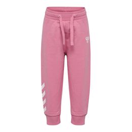 Hummel Sporthose M&auml;dchen Gr&ouml;&szlig;e 92 hellpink / wei&szlig;