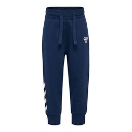Hummel Sporthose M&auml;dchen Gr&ouml;&szlig;e 104 dunkelblau / wei&szlig;