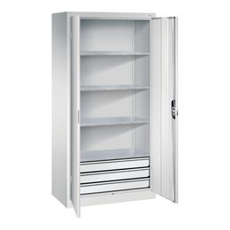 C+P Werkzeugschrank mit Schubladen Acurado, 1950x930x500mm, 7035/7035 ; C + P Möbelsysteme (8921-503|S10196)