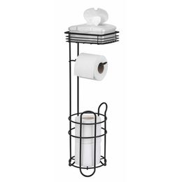 Wenko Toilettenpapierhalter 'Keiner' Herren Größe B: 16cm x H: 59cm x T: 18cm schwarz
