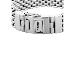 Kuzzoi Armband 'Basic' Herren Gr&ouml;&szlig;e 23 silber