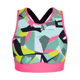 Chiemsee Sport-BH Damen Gr&ouml;&szlig;e XL gelb / hellgr&uuml;n / pink / wei&szlig;