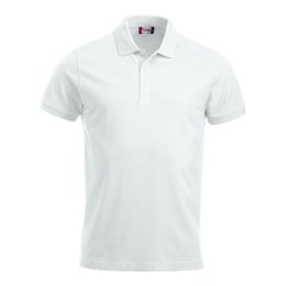 Clique Polo-Shirt Classic Lincoln, wei&szlig;, Unisex-Gr&ouml;&szlig;e: L (028244-00-6)