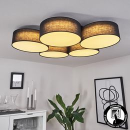hofstein Purus Deckenleuchte LED Schwarz, 1-flammig