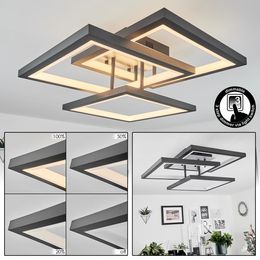 hofstein Solaro Deckenleuchte LED Grau, 1-flammig