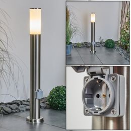hofstein Caserta Wegeleuchte Nickel-Matt, 1-flammig