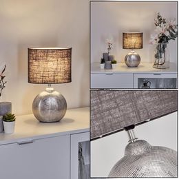hofstein Lahnus Tischleuchte Chrom, Silber, 1-flammig