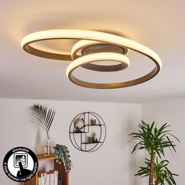 hofstein Ignal Deckenleuchte LED Grau, 1-flammig