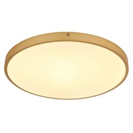 Globo TIBEY Deckenpanel LED Messing, 1-flammig