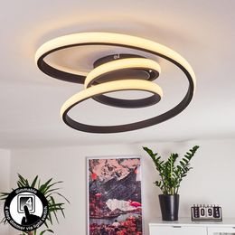 hofstein Ignal Deckenleuchte LED Schwarz, 1-flammig