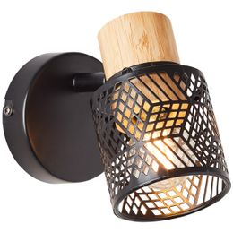 BRILLIANT LEUCHTEN Brilliant Santy Wandleuchte Schwarz, 1-flammig