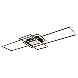 Globo Saunders Deckenleuchte LED Schwarz, 1-flammig, Fernbedienung