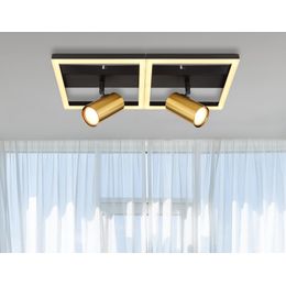 Globo MARRIE Deckenleuchte LED Messing, Schwarz, 1-flammig
