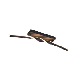 REALITY Ginko Deckenleuchte LED Schwarz, 1-flammig