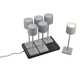 REALITY FERNANDEZ Tischleuchte LED Grau, 1-flammig