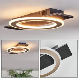 hofstein Lidor Deckenleuchte LED Schwarz, 1-flammig