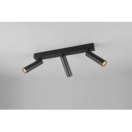 Trio Ambala Deckenspot LED Schwarz, 3-flammig