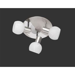 REALITY ANTIBES Deckenleuchte Nickel-Matt, 3-flammig
