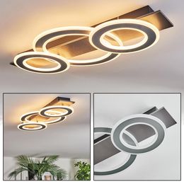 hofstein Lidor Deckenleuchte LED Chrom, Schwarz, 1-flammig