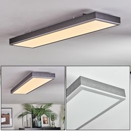 hofstein Salmi Deckenpanel LED Grau, Silber, 1-flammig