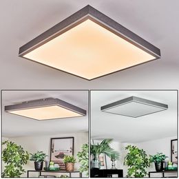 hofstein Salmi Deckenpanel LED Grau, Silber, 1-flammig