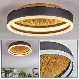 hofstein Guine Deckenleuchte LED Gold, Schwarz, 1-flammig