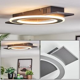 hofstein Lidor Deckenleuchte LED Schwarz, Silber, 1-flammig