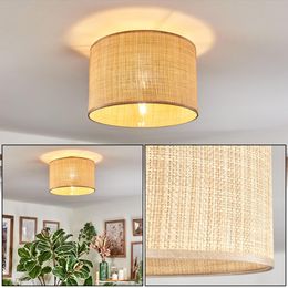hofstein Sabadim Deckenleuchte 35 cm beige, Naturfarben, 1-flammig