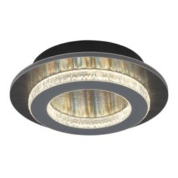 Globo Jayden Deckenleuchte LED Anthrazit, Schwarz, 1-flammig