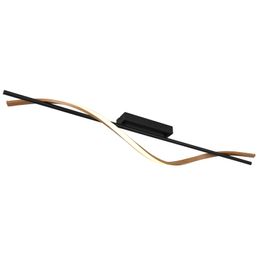 Globo Watkins Deckenleuchte LED Schwarz, 1-flammig