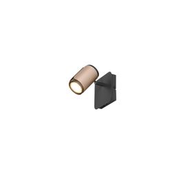 Trio Gillan Wand- und Deckenspot Braun, 1-flammig