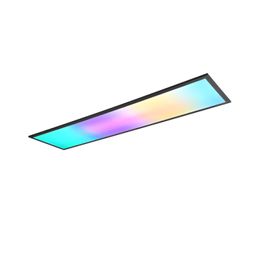 REALITY BETA Deckenpanel LED Schwarz, 1-flammig, Fernbedienung, Farbwechsler