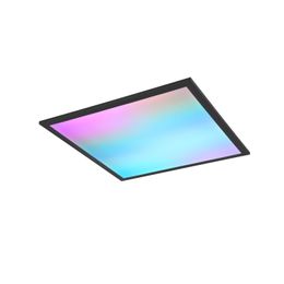 REALITY BETA Deckenpanel LED Schwarz, 1-flammig, Fernbedienung, Farbwechsler