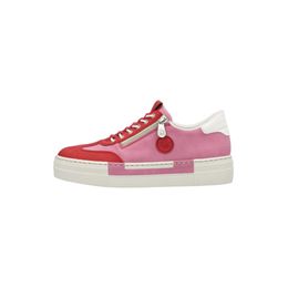 Rieker Sneaker Damen Gr&ouml;&szlig;e 40 rosa / rot / wei&szlig;