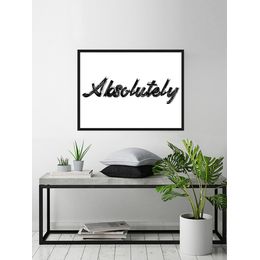 Liv Corday Bild Herren Gr&ouml;&szlig;e 30x40 schwarz / wei&szlig;