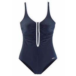 Lascana Badeanzug Damen Größe L navy / weiß