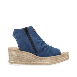 Rieker Sandale Damen Gr&ouml;&szlig;e 36 blue denim / braun