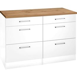 KOCHSTATION Unterschrank &raquo;KS-Kehl&laquo; Breite 120 cm wei&szlig; MDF