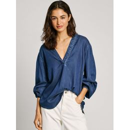 Pepe Jeans Bluse 'Candace' Damen Gr&ouml;&szlig;e L blue denim