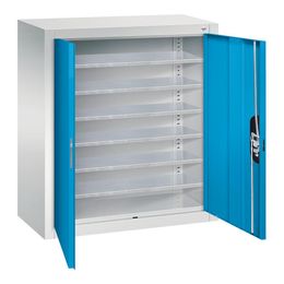 C+P Magazinschrank Serie 13, 830x700x300mm, 7035/5012 ; C + P M&ouml;belsysteme (134013-20|S10082)