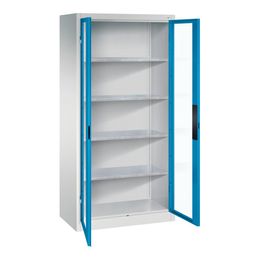 C+P Werkzeugschrank Acurado, 1950x930x500mm, 7035/5012 ; C + P Möbelsysteme (8921-055|S10406)