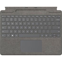 Microsoft Tastatur »Surface Pro Signature Keyboard« (Funktionstasten Multimedia-Tasten) platinum Surface Slim Pen 2 – Aufbewahrung und Aufladung