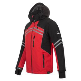 Rock Creek Funktionsjacke Herren Gr&ouml;&szlig;e L grau / rot / schwarz