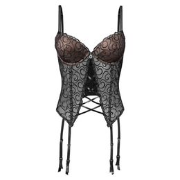 Lascana Push-up-Corsage Damen Größe 80 schwarz