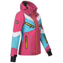 Rock Creek Outdoorjacke Damen Gr&ouml;&szlig;e L hellblau / orange / pink / wei&szlig;
