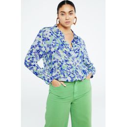 Fabienne Chapot Bluse 'Lot' Damen Gr&ouml;&szlig;e S/M hellblau / dunkelblau / lila / wei&szlig;